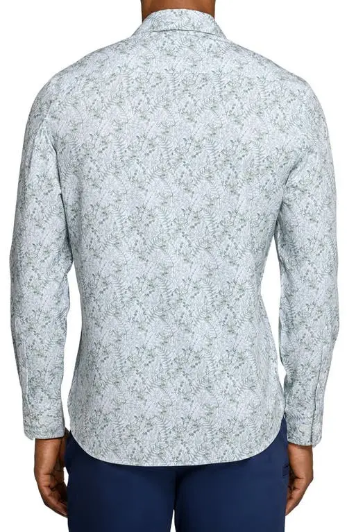 CON.STRUCT Woods Woven Long Sleeve Basic - White/green