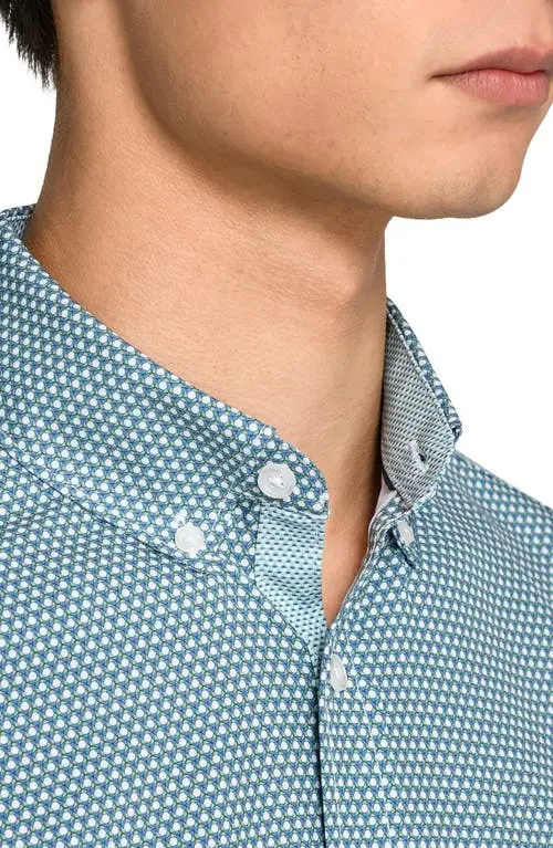 CON.STRUCT Hexagon Geo Woven Short Sleeve Basic