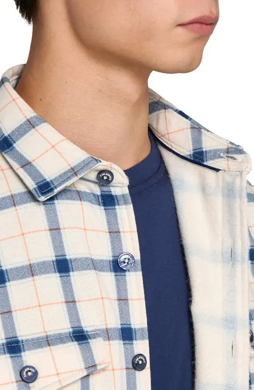 CON.STRUCT Plaid Shirt Jacket - Ivory