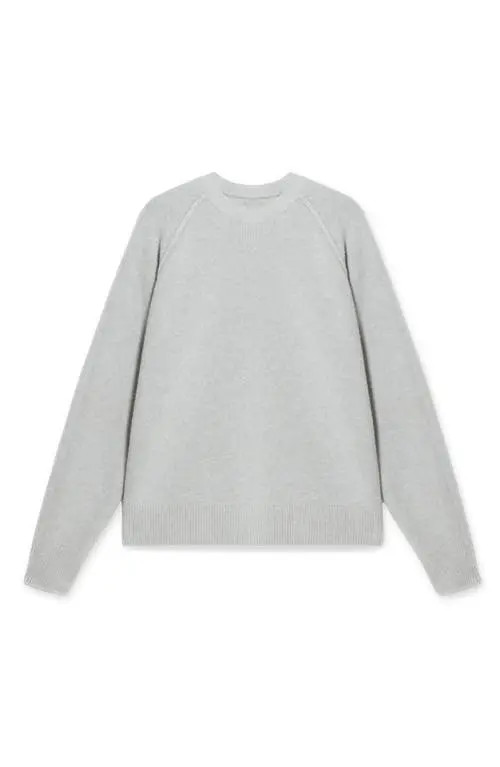 FORTELA Harvard Wool Crewneck Sweater - Melange Grey