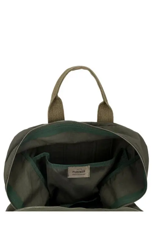 FORTELA Aviator Herringbone Cotton Bag - Green