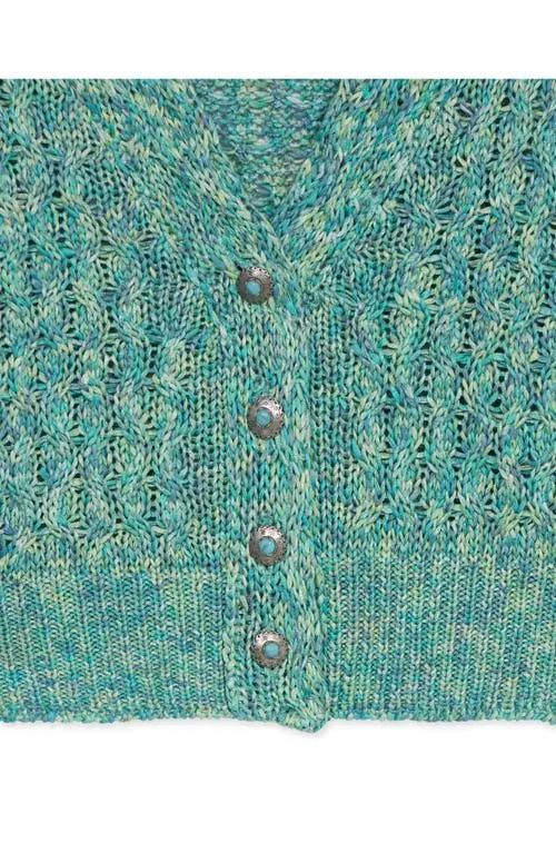 FORTELA Lola Knit Cardigan - Turquoise
