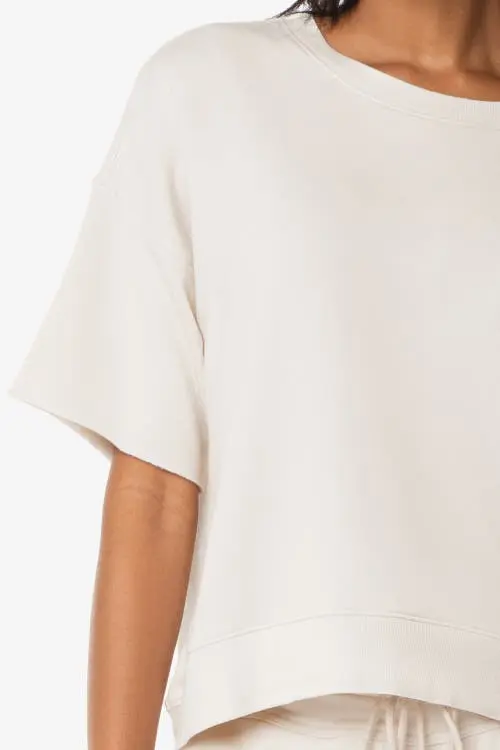 Helen Jon Short Sleeve Pullover - Stone