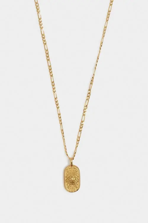 KATIE LOXTON Leo Waterproof Zodiac Necklace - Gold