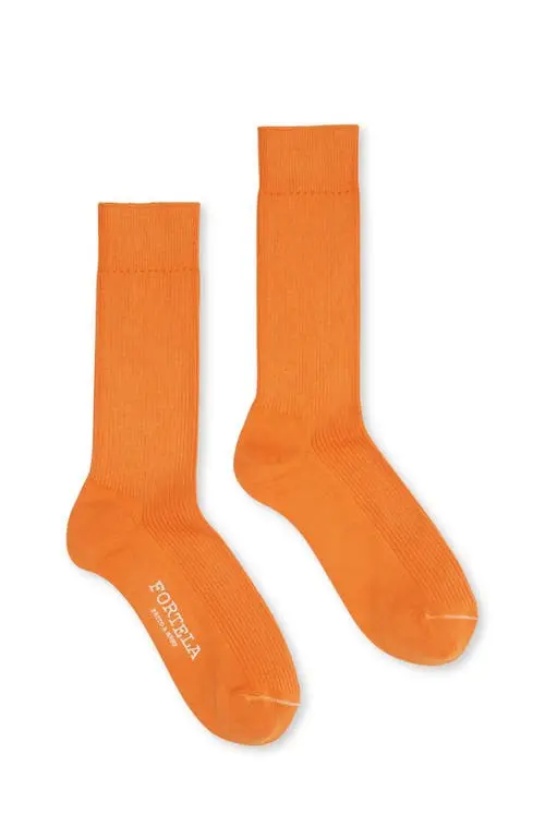 FORTELA Mid-length Lisle Cotton Socks - Primavera