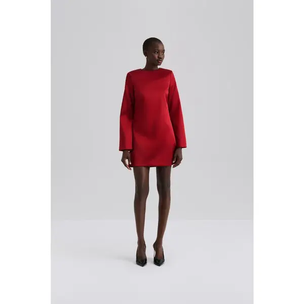 MALINA Elna Mini Dress - Deep Red