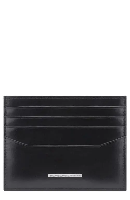 Porsche Design Roadster Classic Leather Card Case - Black