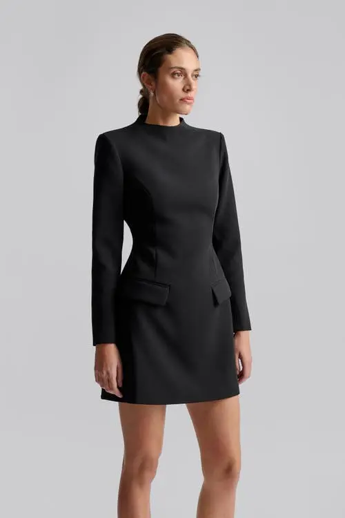 MALINA Leanna High Neck Mini Dress