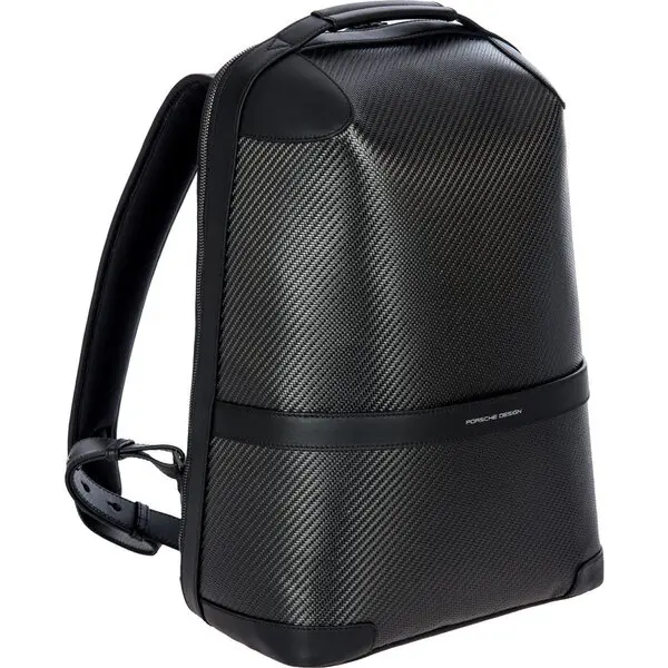 Porsche Design Carbon Fiber And Leather Backpack - Black