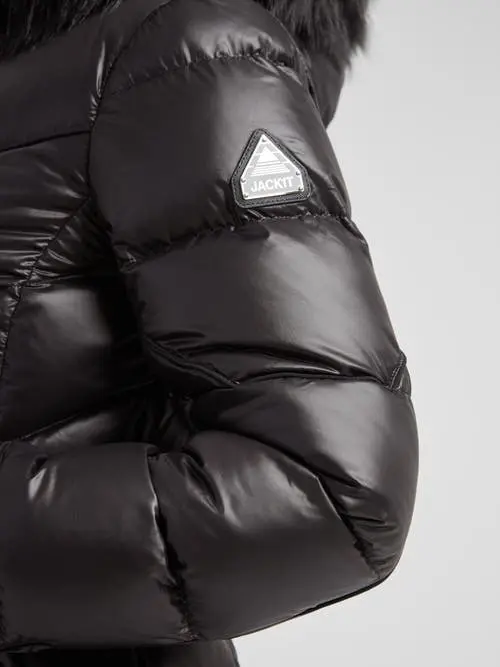 JACK1T Diamond Belted Extra Long Down Coat