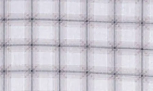 W.R.K Reworked Slim Fit Grey Check Print Cotton Dress Shirt - White/grey
