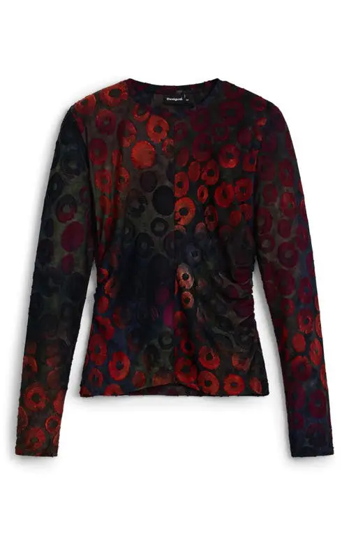 Desigual Long Sleeve Mesh T-shirt