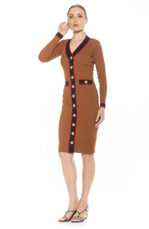 ALEXIA ADMOR Janet Knit Dress - Camel