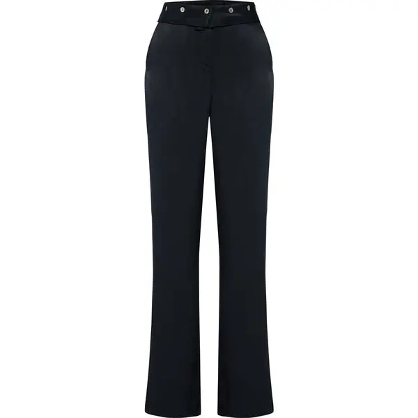 PCFG Woven Pant With Metal Button - Black