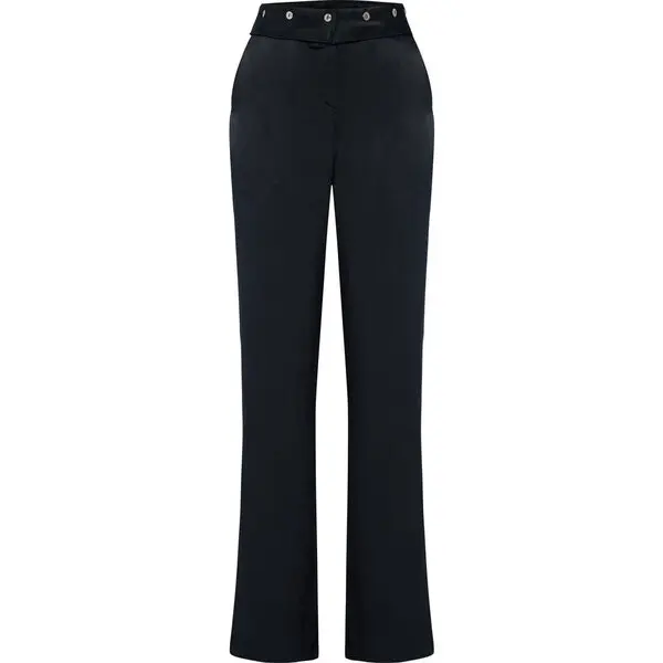 PCFG Woven Pant With Metal Button Detail - Black