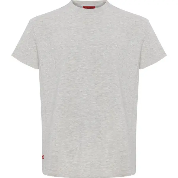 PCFG Cotton Tshirt With Emboss Print - Grey