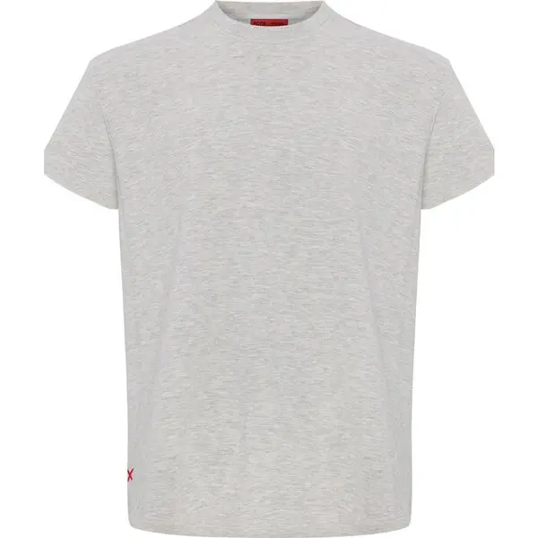 PCFG Cotton Tshirt With Emboss Print - Grey