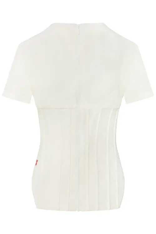 PCFG Tailored Corset Tee Top With Bust Window