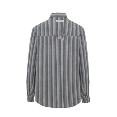 PCFG Linen & Cotton Blend Checked Woven Shirt