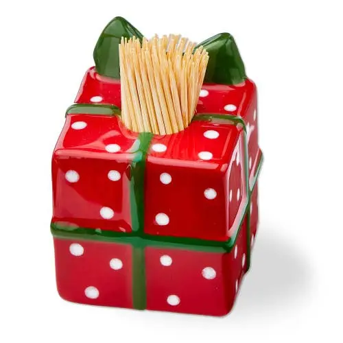 TAG Multicolor Ceramic Toothpick Holder Set For Kitchen Serving