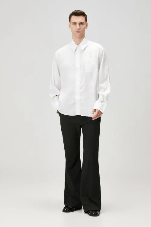 PCFG Daydreamers Striped Woven Shirt - Grey