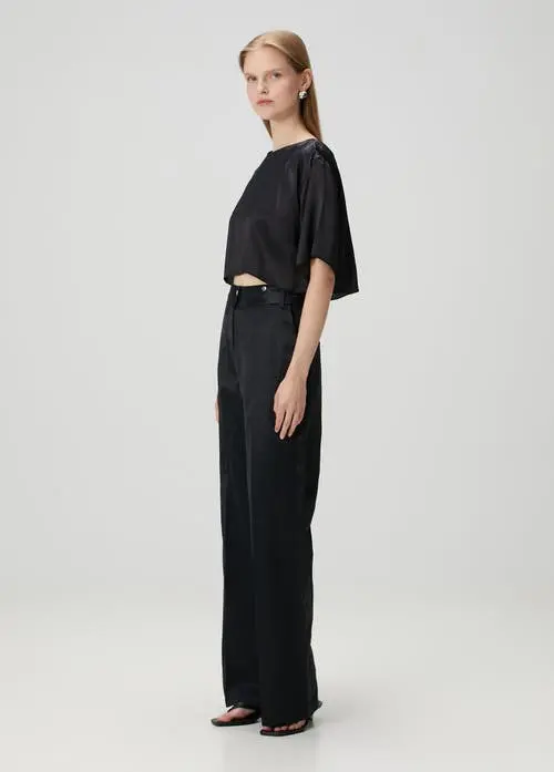 PCFG Pure Silk Oversized Crop Top
