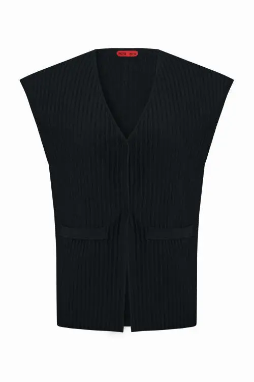 PCFG Knitted Vest - Black