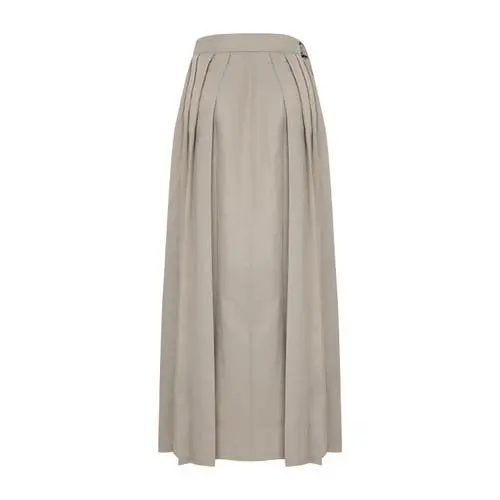 PCFG Linen Blend Woven Skirt