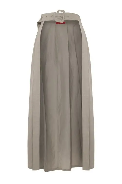 PCFG Linen Blend Shiny Woven Skirt