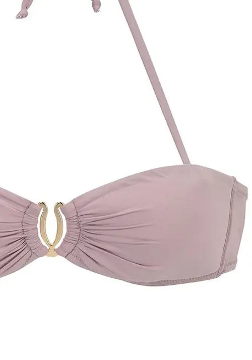 LASCANA Ruched Bandeau Bikini Top