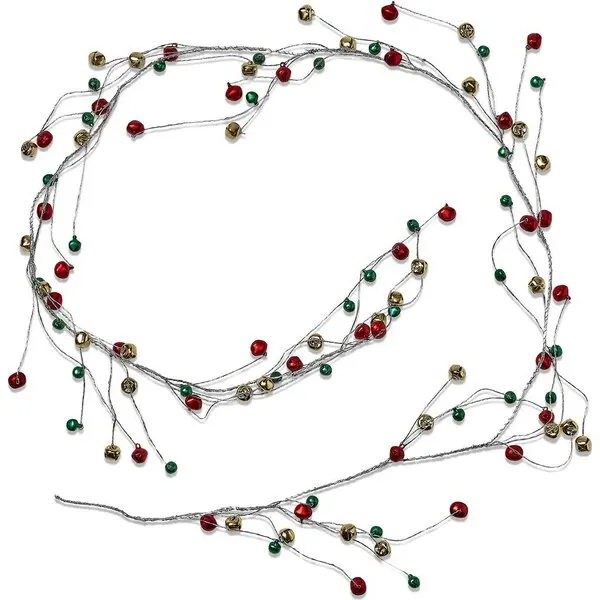 TAG Jingle Bells Multi Color Garland Decorative Wall Banner - Multicolored
