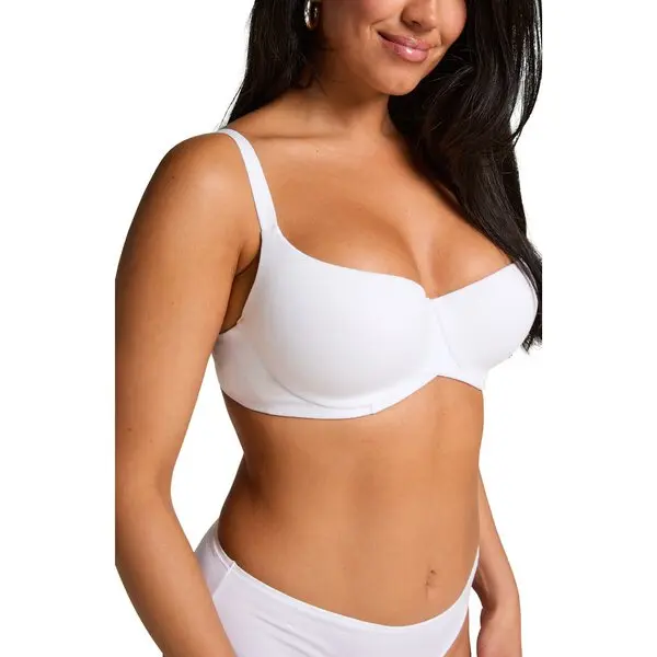Hunkemoller Cotton Padded Underwired Bra - Bright White