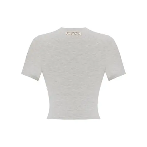 PCFG Cotton Slim Fit Cropped T-shirt - Grey