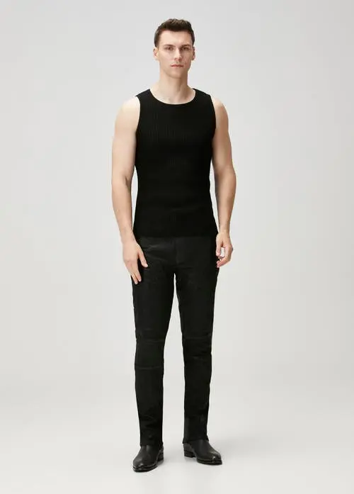PCFG Pure Cotton Shiny Coated Denim Pants