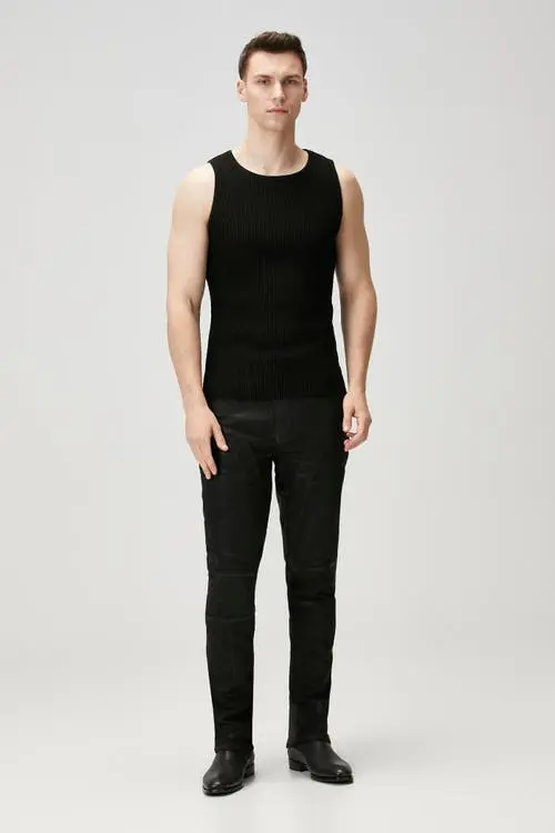 PCFG Pure Cotton Shiny Coated Denim Pants