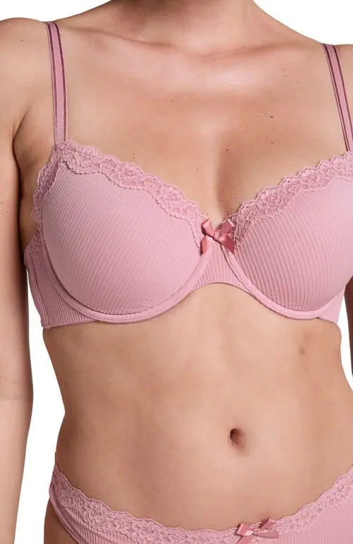 Hunkemoller Lola Padded Underwired Bra - Lilas
