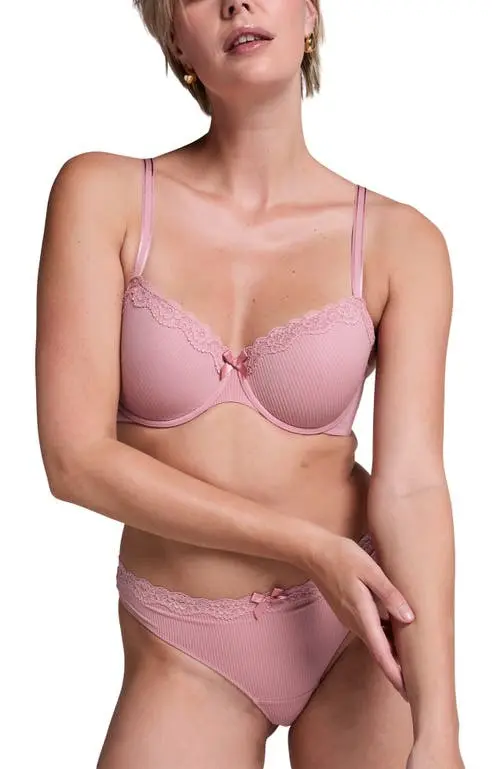 Hunkemoller Lola Padded Underwired Bra - Lilas
