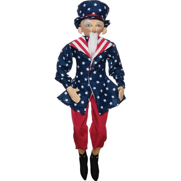 GALLERIE II Uncle Sammy Doll - Blue