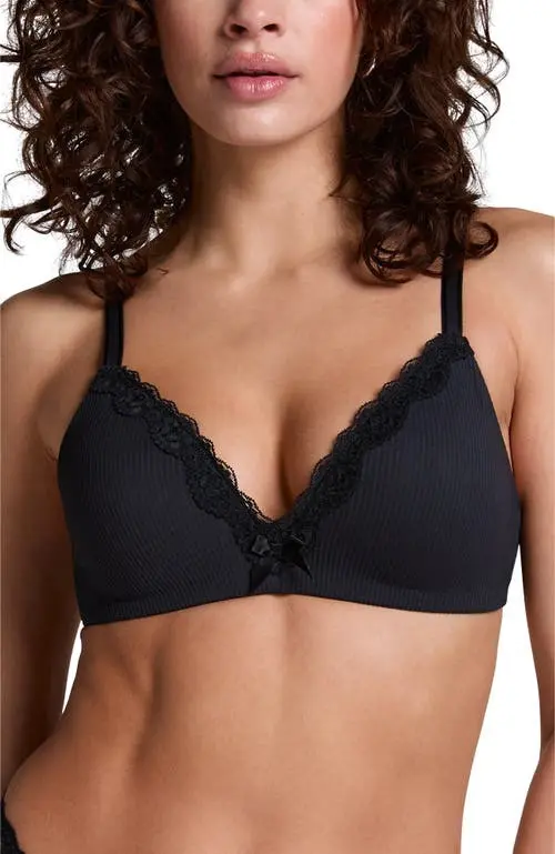 Hunkemoller Lola Padded Non-wired Bra - Caviar