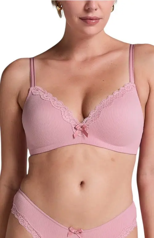 Hunkemoller Lola Padded Non-wired Bra - Lilas
