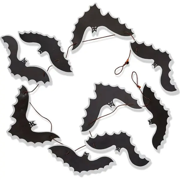 TAG Going Batty Paper Garland Halloween Wall Decor - Black