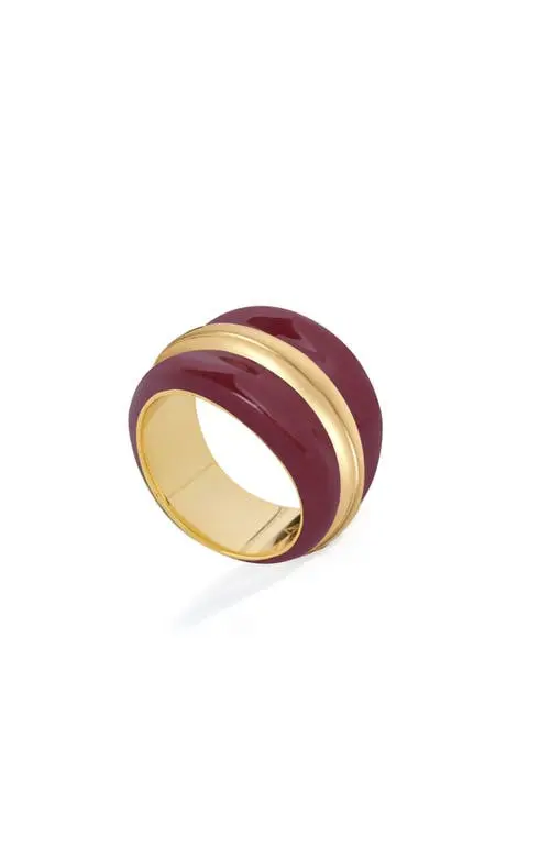 RC RETRO CHIC Ostuni Ring - Red & Gold