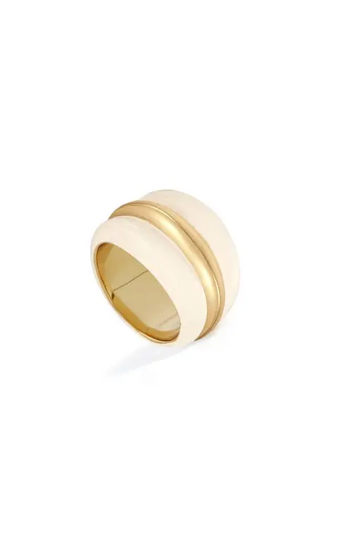 RC RETRO CHIC Ostuni Ring - White & Gold