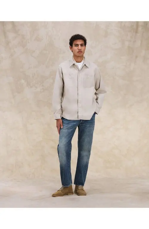 FORTELA Workt Cotton Shirt - Khi