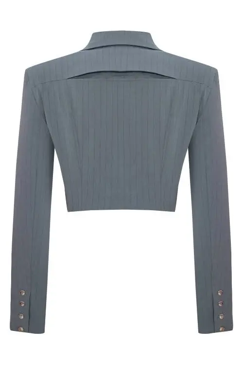 PCFG Woven Striped Shirt With Metal Button