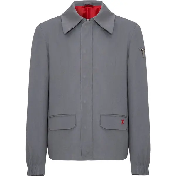 PCFG Pure Cotton Puffer Gabardine Jacket - Grey