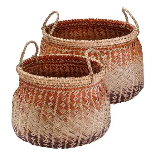 TAG Ombre Harvest Basket Set Of 2 Decorative Fall Baskets
