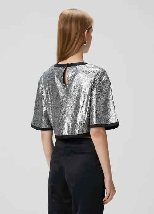 PCFG Sequin Cropped Top