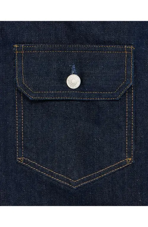 FORTELA Type Indigo Rinse Denim Jacket - Blue
