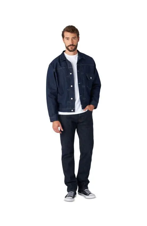 FORTELA Type Indigo Rinse Denim Jacket - Blue